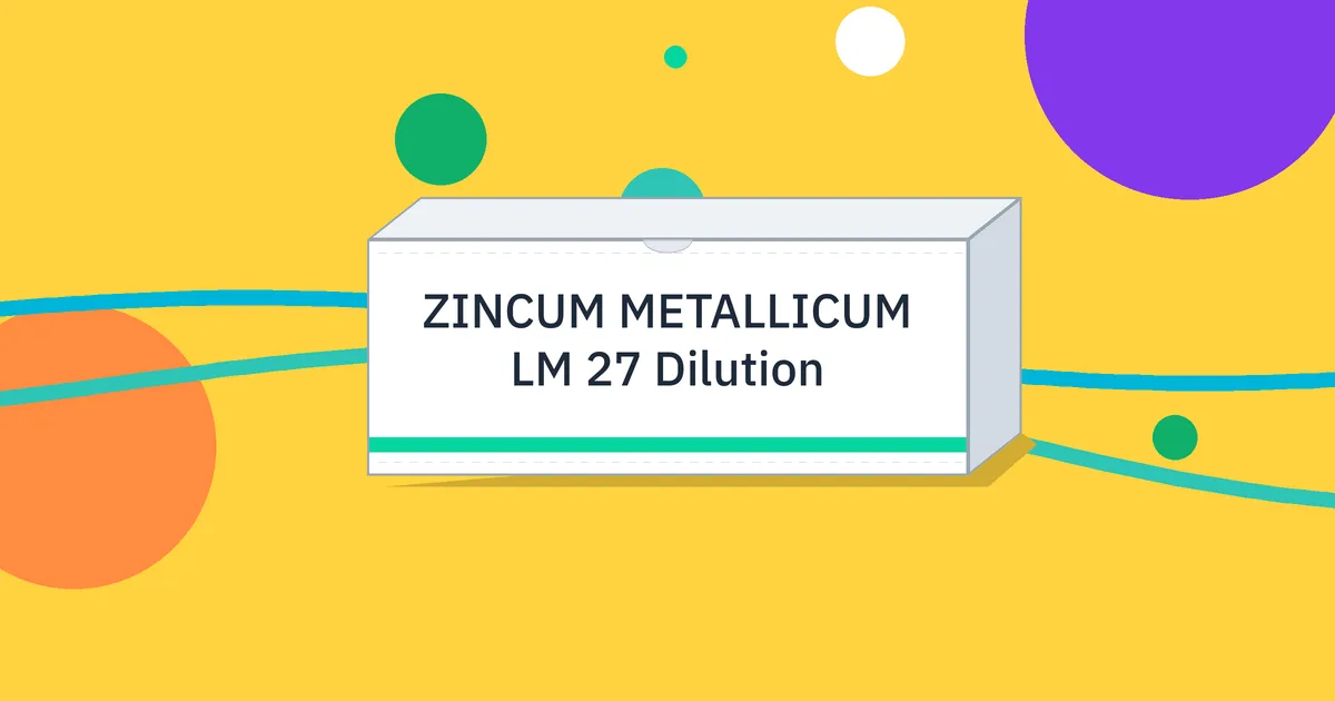 Symbolbild: Packung mit der Aufschrift ZINCUM METALLICUM LM 27 Dilution (PZN 13295155) – Verfügbarkeit und Bezug in Apotheken in Frankfurt am Main