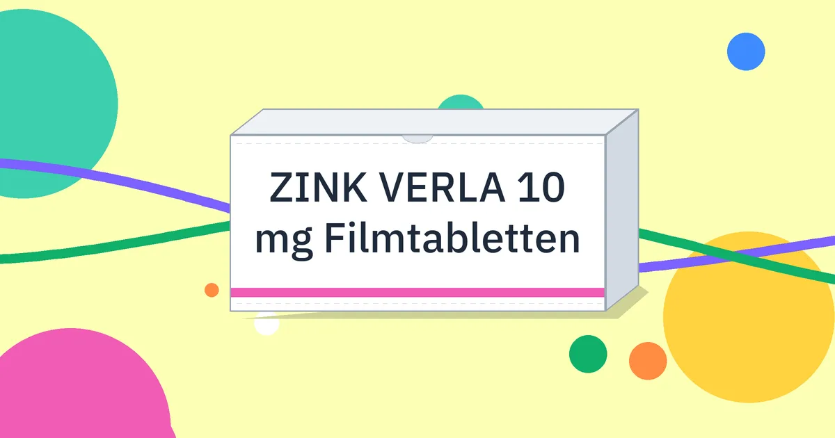 Symbolbild: Packung mit der Aufschrift ZINK VERLA 10 mg Filmtabletten (PZN 08912172) – Verfügbarkeit und Bezug in Apotheken in Frankfurt am Main