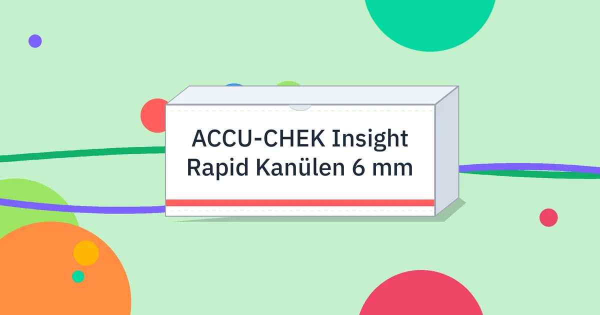 Symbolbild: Packung mit der Aufschrift ACCU-CHEK Insight Rapid Kanülen 6 mm (PZN 16787367) – Verfügbarkeit und Bezug in Apotheken in Frankfurt am Main