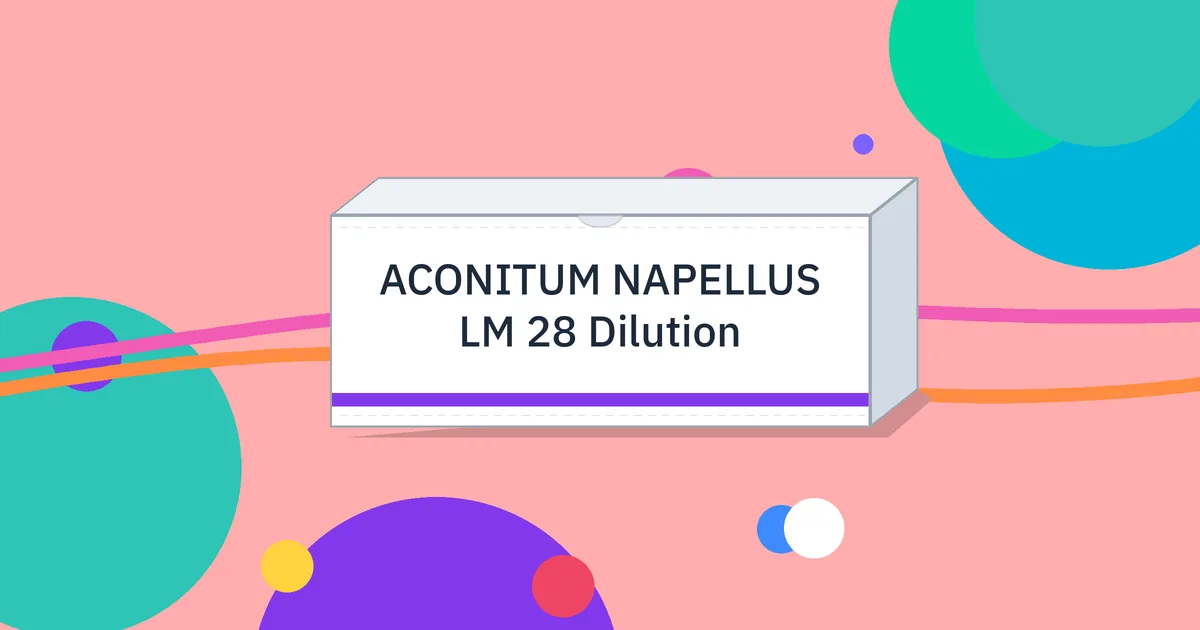 Symbolbild: Packung mit der Aufschrift ACONITUM NAPELLUS LM 28 Dilution (PZN 12754661) – Verfügbarkeit und Bezug in Apotheken in Frankfurt am Main