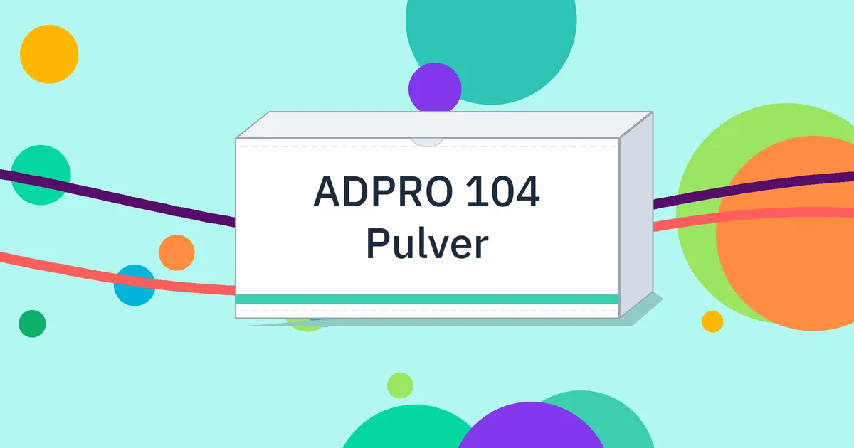 Symbolbild: Packung mit der Aufschrift ADPRO 104 Pulver (PZN 16872819) – Verfügbarkeit und Bezug in Apotheken in Frankfurt am Main