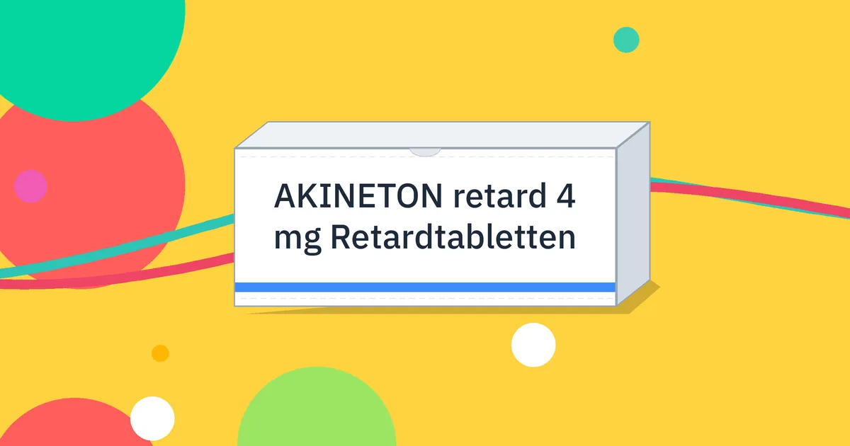Symbolbild: Packung mit der Aufschrift AKINETON retard 4 mg Retardtabletten (PZN 04954601) – Verfügbarkeit und Bezug in Apotheken in Frankfurt am Main