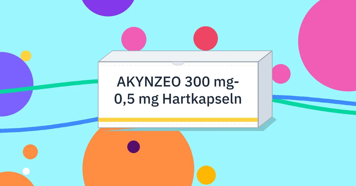 Symbolbild: Packung mit der Aufschrift AKYNZEO 300 mg-0,5 mg Hartkapseln (PZN 16911347) – Verfügbarkeit und Bezug in Apotheken in Frankfurt am Main