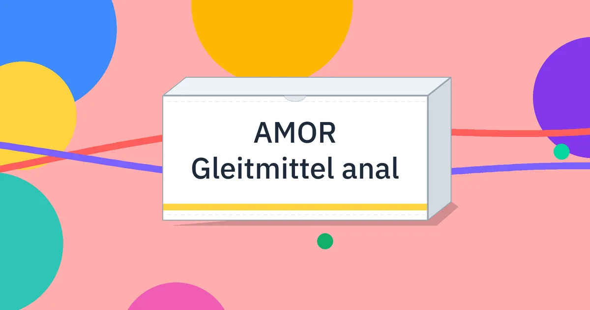 Symbolbild: Packung mit der Aufschrift AMOR Gleitmittel anal (PZN 09382084) – Verfügbarkeit und Bezug in Apotheken in Frankfurt am Main