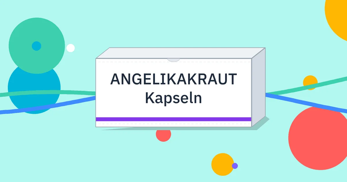 Symbolbild: Packung mit der Aufschrift ANGELIKAKRAUT Kapseln (PZN 20851763) – Verfügbarkeit und Bezug in Apotheken in Frankfurt am Main
