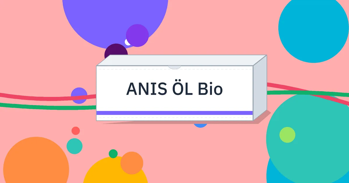 Symbolbild: Packung mit der Aufschrift ANIS ÖL Bio (PZN 14351878) – Verfügbarkeit und Bezug in Apotheken in Frankfurt am Main
