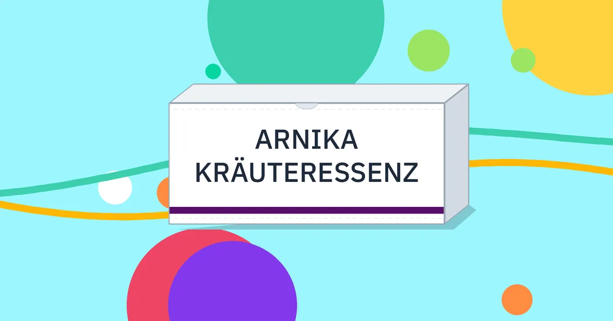 Symbolbild: Packung mit der Aufschrift ARNIKA KRÄUTERESSENZ (PZN 13819523) – Verfügbarkeit und Bezug in Apotheken in Frankfurt am Main