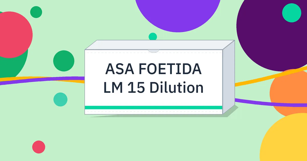 Symbolbild: Packung mit der Aufschrift ASA FOETIDA LM 15 Dilution (PZN 12781586) – Verfügbarkeit und Bezug in Apotheken in Frankfurt am Main