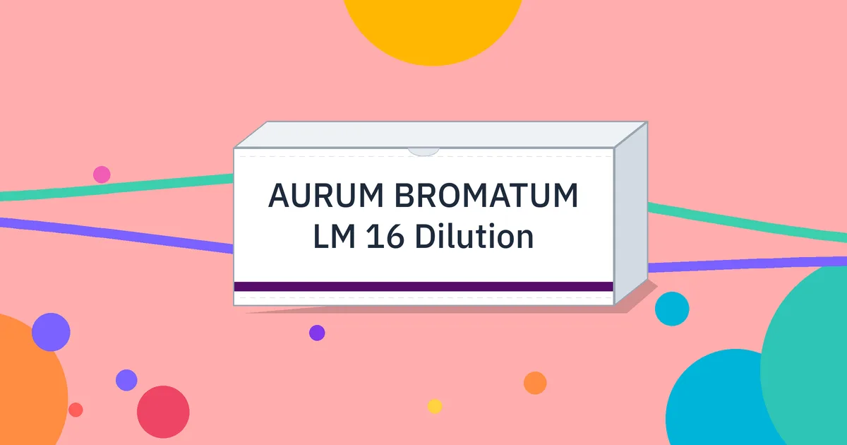 Symbolbild: Packung mit der Aufschrift AURUM BROMATUM LM 16 Dilution (PZN 12783846) – Verfügbarkeit und Bezug in Apotheken in Frankfurt am Main