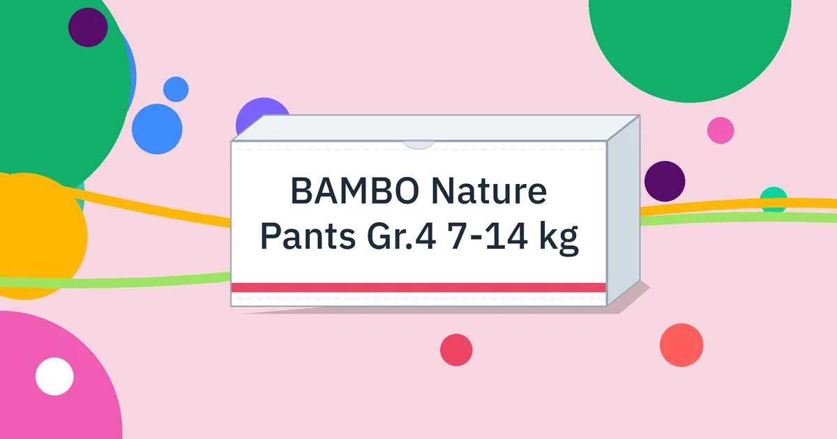 Symbolbild: Packung mit der Aufschrift BAMBO Nature Pants Gr.4 7-14 kg (PZN 15416870) – Verfügbarkeit und Bezug in Apotheken in Frankfurt am Main