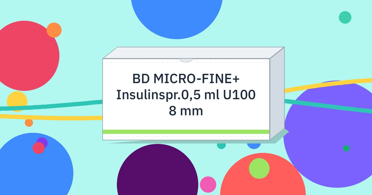Symbolbild: Packung mit der Aufschrift BD MICRO-FINE+ Insulinspr.0,5 ml U100 8 mm (PZN 07468077) – Verfügbarkeit und Bezug in Apotheken in Frankfurt am Main