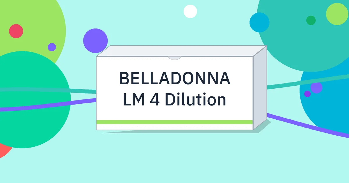 Symbolbild: Packung mit der Aufschrift BELLADONNA LM 4 Dilution (PZN 12791082) – Verfügbarkeit und Bezug in Apotheken in Frankfurt am Main