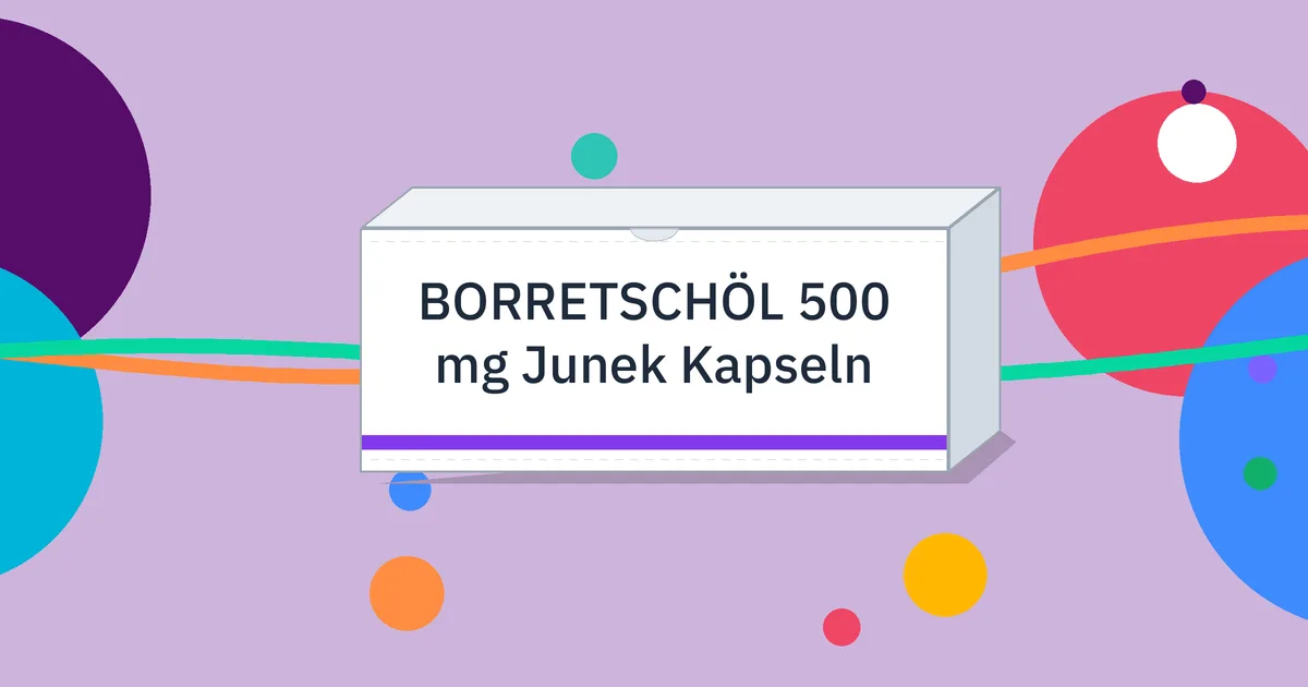 Symbolbild: Packung mit der Aufschrift BORRETSCHÖL 500 mg Junek Kapseln (PZN 07079743) – Verfügbarkeit und Bezug in Apotheken in Frankfurt am Main