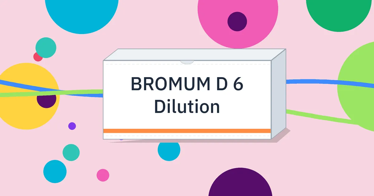 Symbolbild: Packung mit der Aufschrift BROMUM D 6 Dilution (PZN 02894792) – Verfügbarkeit und Bezug in Apotheken in Frankfurt am Main