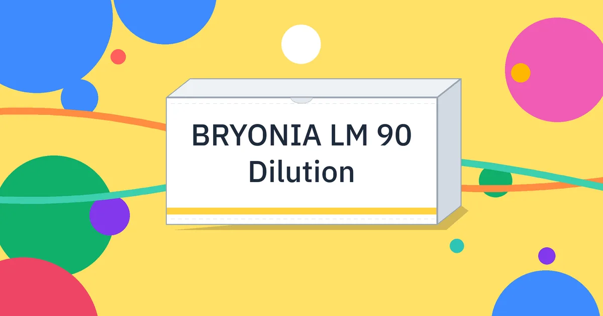 Symbolbild: Packung mit der Aufschrift BRYONIA LM 90 Dilution (PZN 12797251) – Verfügbarkeit und Bezug in Apotheken in Frankfurt am Main