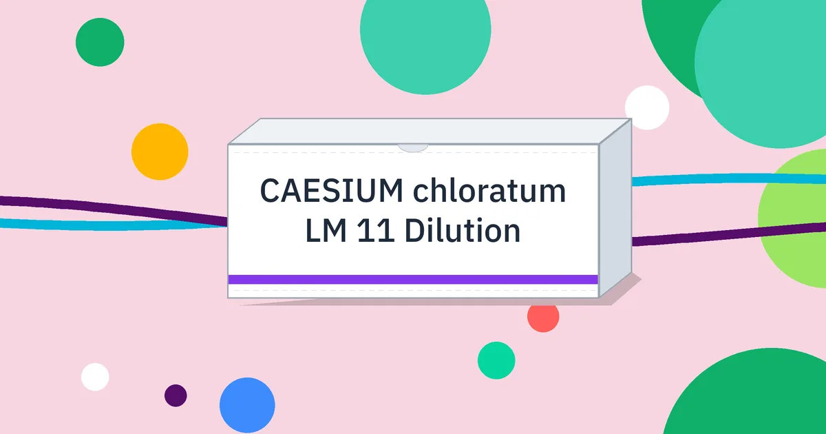 Symbolbild: Packung mit der Aufschrift CAESIUM chloratum LM 11 Dilution (PZN 12799132) – Verfügbarkeit und Bezug in Apotheken in Frankfurt am Main