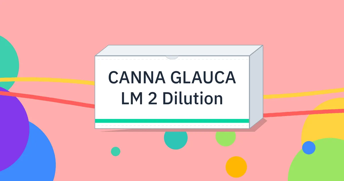 Symbolbild: Packung mit der Aufschrift CANNA GLAUCA LM 2 Dilution (PZN 13412862) – Verfügbarkeit und Bezug in Apotheken in Frankfurt am Main