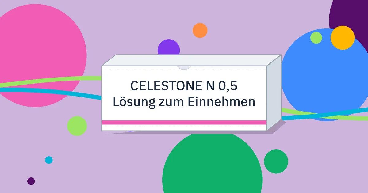Symbolbild: Packung mit der Aufschrift CELESTONE N 0,5 Lösung zum Einnehmen (PZN 09153225) – Verfügbarkeit und Bezug in Apotheken in Frankfurt am Main