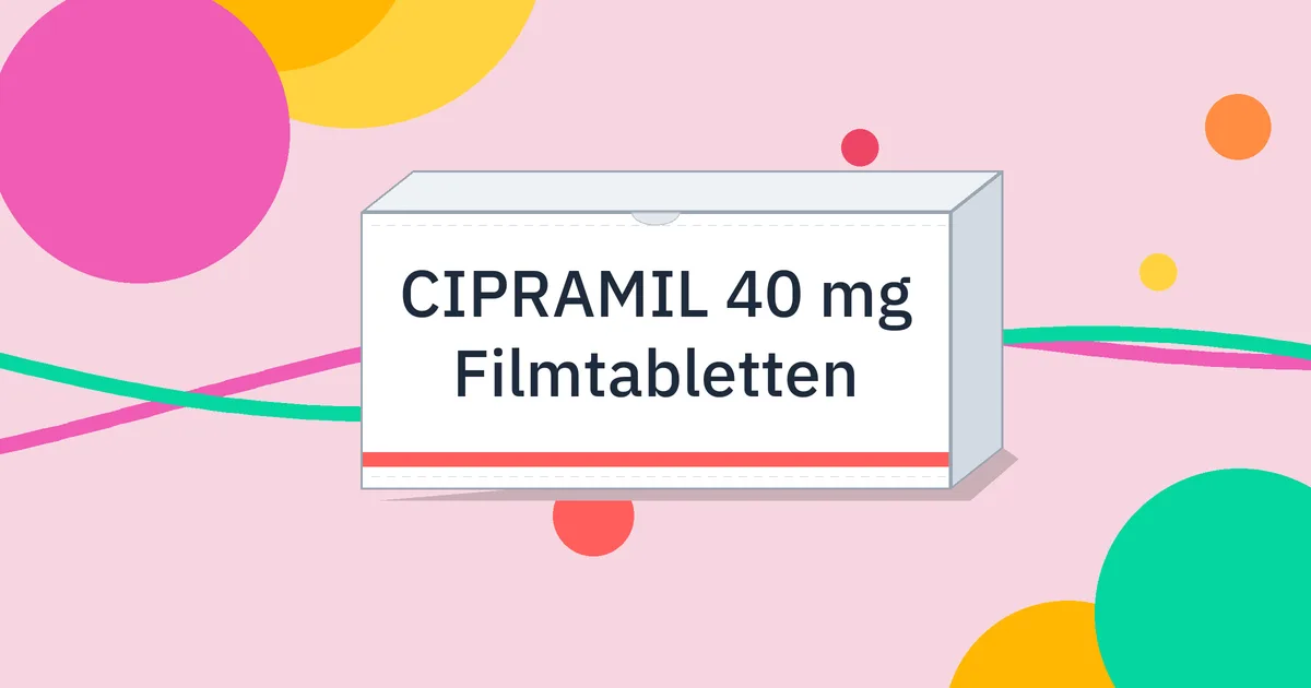 Symbolbild: Packung mit der Aufschrift CIPRAMIL 40 mg Filmtabletten (PZN 02558717) – Verfügbarkeit und Bezug in Apotheken in Frankfurt am Main