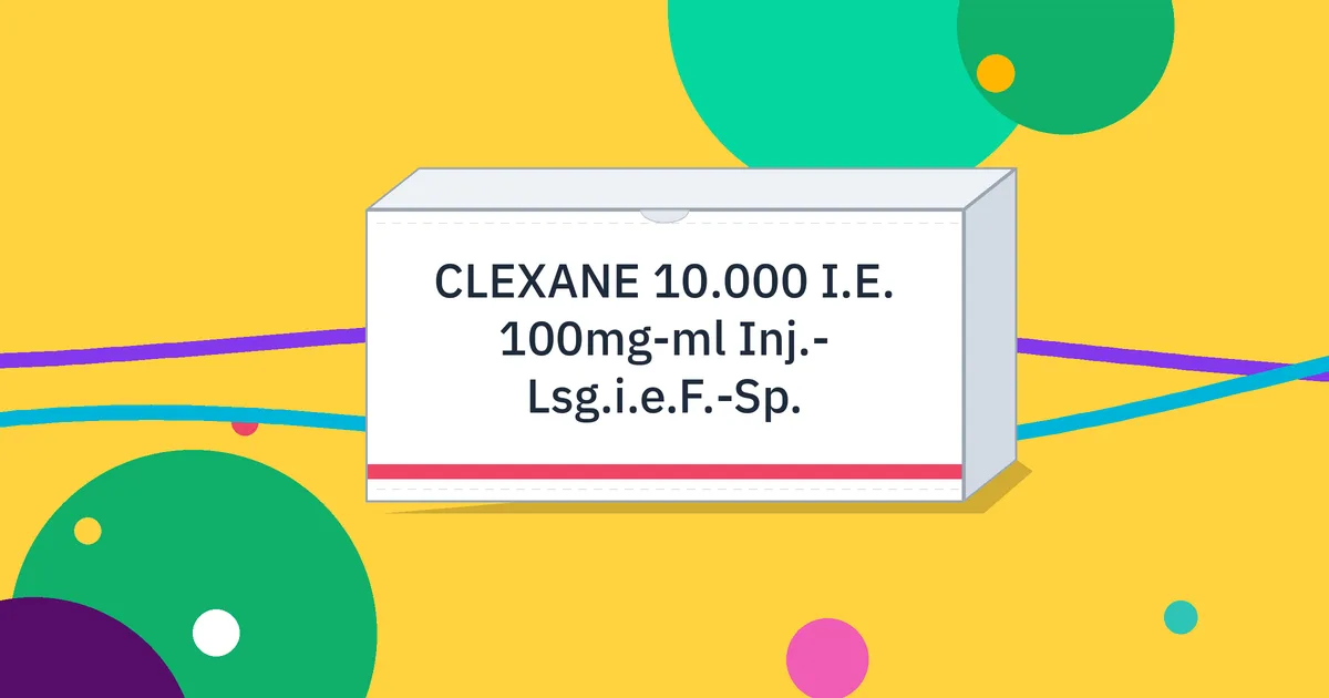 Symbolbild: Packung mit der Aufschrift CLEXANE 10.000 I.E. 100mg-ml Inj.-Lsg.i.e.F.-Sp. (PZN 07795729) – Verfügbarkeit und Bezug in Apotheken in Frankfurt am Main