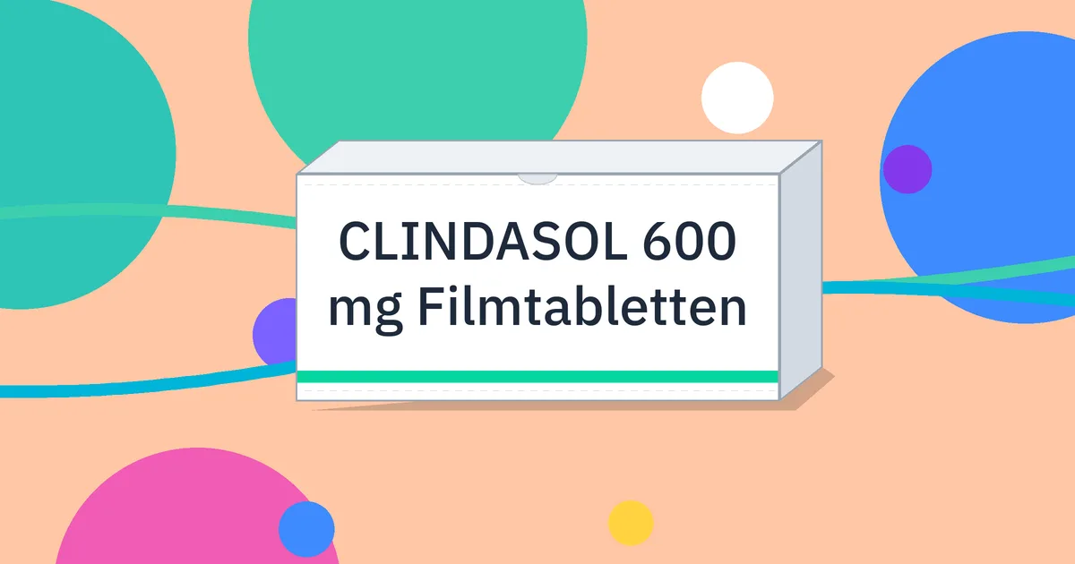 Symbolbild: Packung mit der Aufschrift CLINDASOL 600 mg Filmtabletten (PZN 00005291) – Verfügbarkeit und Bezug in Apotheken in Frankfurt am Main