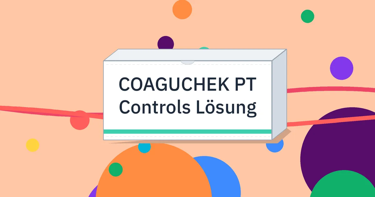 Symbolbild: Packung mit der Aufschrift COAGUCHEK PT Controls Lösung (PZN 14284886) – Verfügbarkeit und Bezug in Apotheken in Frankfurt am Main