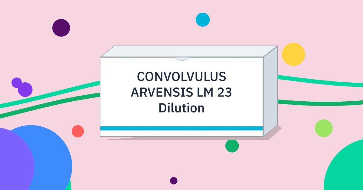 Symbolbild: Packung mit der Aufschrift CONVOLVULUS ARVENSIS LM 23 Dilution (PZN 13450294) – Verfügbarkeit und Bezug in Apotheken in Frankfurt am Main