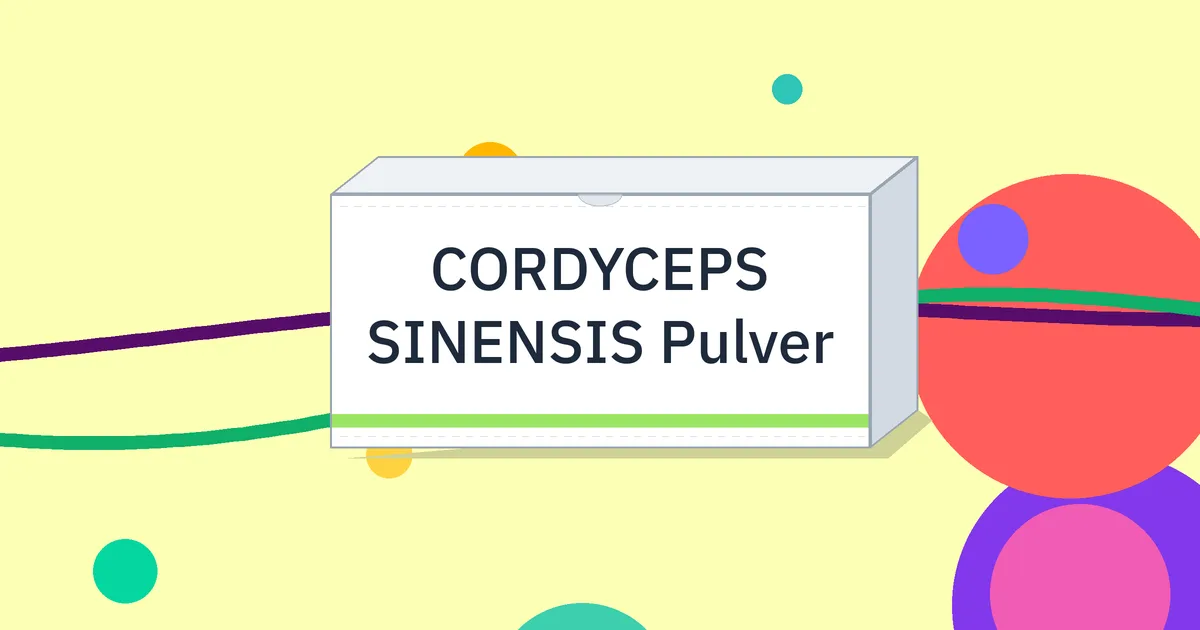 Symbolbild: Packung mit der Aufschrift CORDYCEPS SINENSIS Pulver (PZN 19094400) – Verfügbarkeit und Bezug in Apotheken in Frankfurt am Main