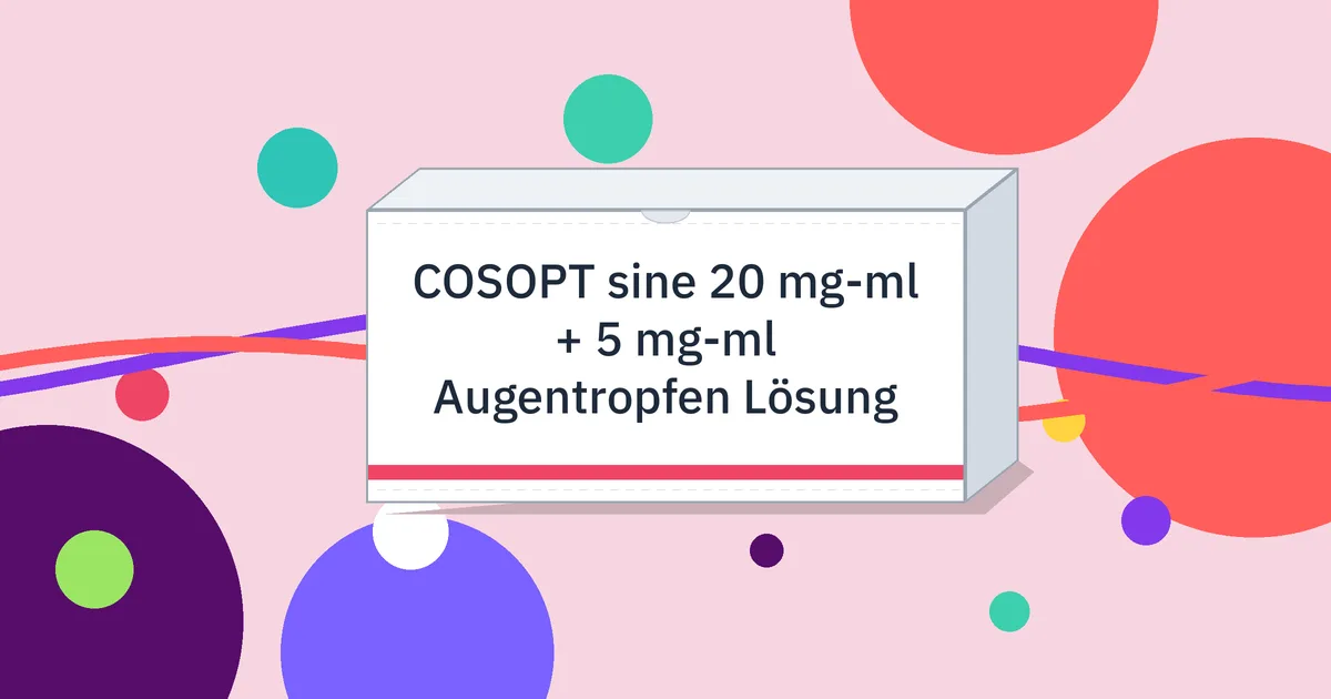 Symbolbild: Packung mit der Aufschrift COSOPT sine 20 mg-ml + 5 mg-ml Augentropfen Lösung (PZN 18453707) – Verfügbarkeit und Bezug in Apotheken in Frankfurt am Main