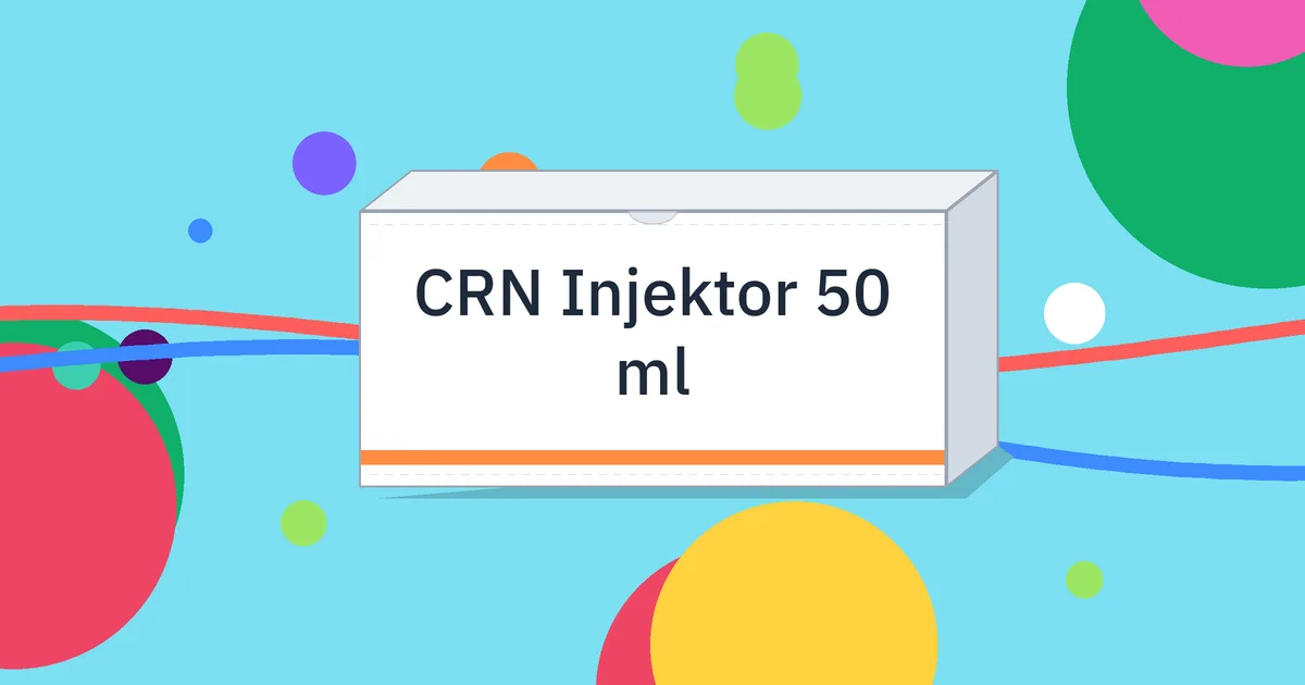 Symbolbild: Packung mit der Aufschrift CRN Injektor 50 ml (PZN 17530185) – Verfügbarkeit und Bezug in Apotheken in Frankfurt am Main