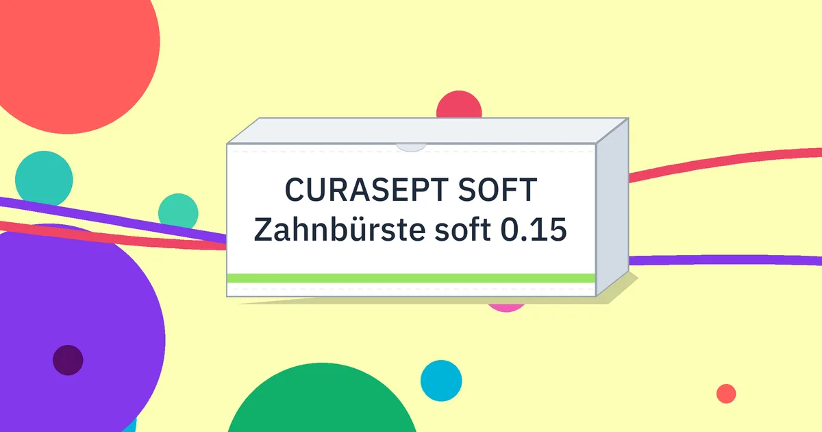 Symbolbild: Packung mit der Aufschrift CURASEPT SOFT Zahnbürste soft 0.15 (PZN 17610091) – Verfügbarkeit und Bezug in Apotheken in Frankfurt am Main