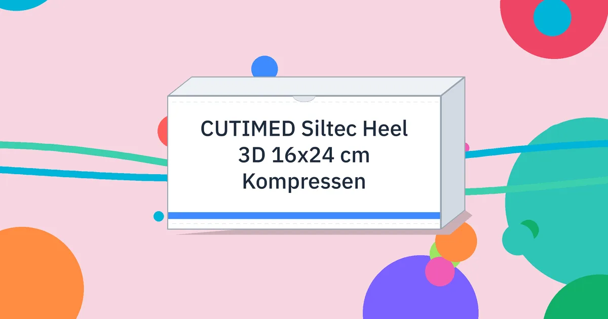Symbolbild: Packung mit der Aufschrift CUTIMED Siltec Heel 3D 16x24 cm Kompressen (PZN 16655789) – Verfügbarkeit und Bezug in Apotheken in Frankfurt am Main