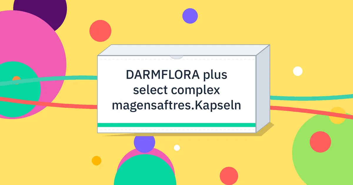 Symbolbild: Packung mit der Aufschrift DARMFLORA plus select complex magensaftres.Kapseln (PZN 18084629) – Verfügbarkeit und Bezug in Apotheken in Frankfurt am Main