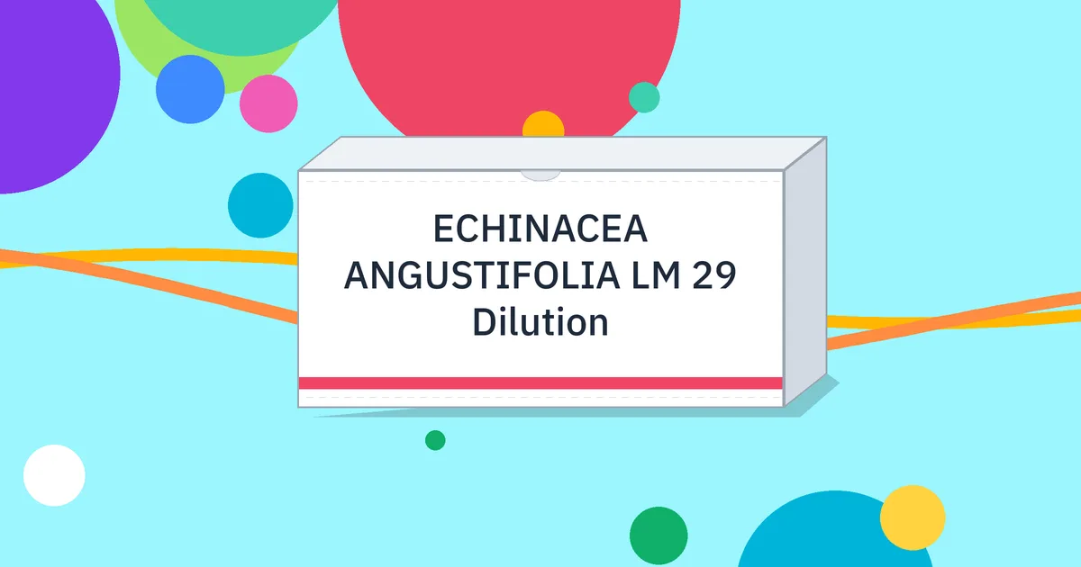 Symbolbild: Packung mit der Aufschrift ECHINACEA ANGUSTIFOLIA LM 29 Dilution (PZN 12844140) – Verfügbarkeit und Bezug in Apotheken in Frankfurt am Main