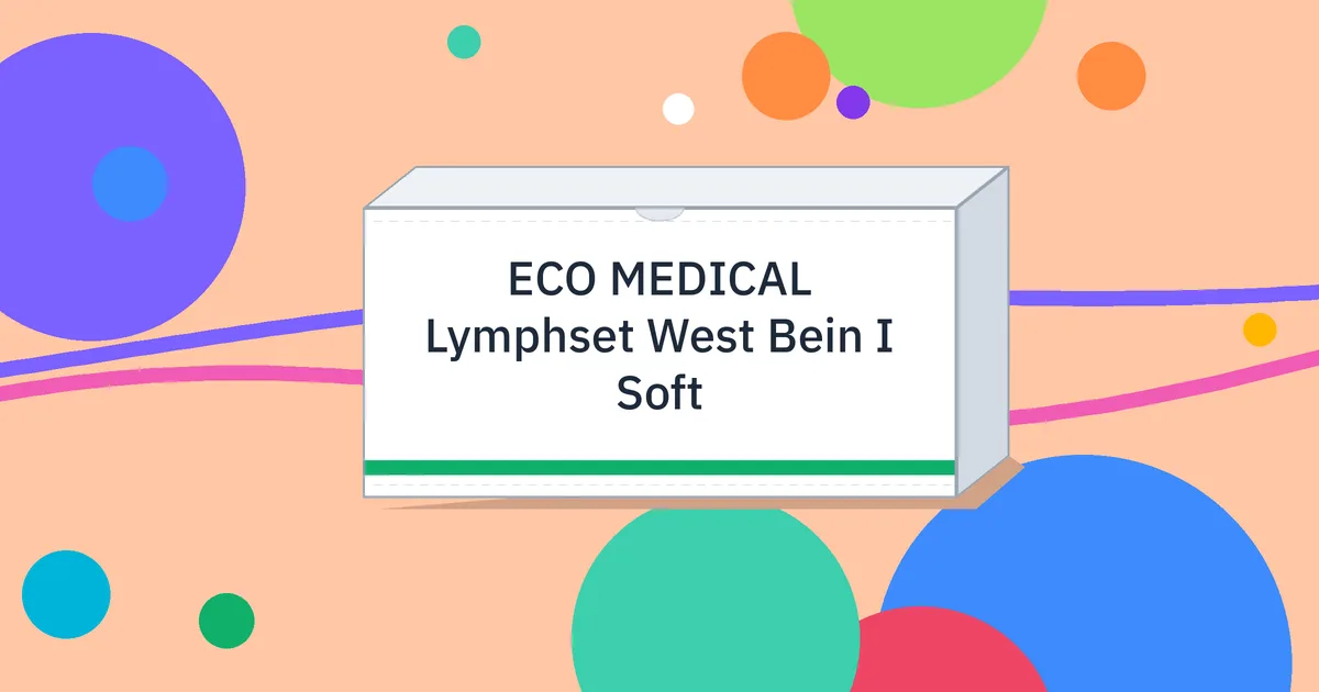 Symbolbild: Packung mit der Aufschrift ECO MEDICAL Lymphset West Bein I Soft (PZN 18718838) – Verfügbarkeit und Bezug in Apotheken in Frankfurt am Main