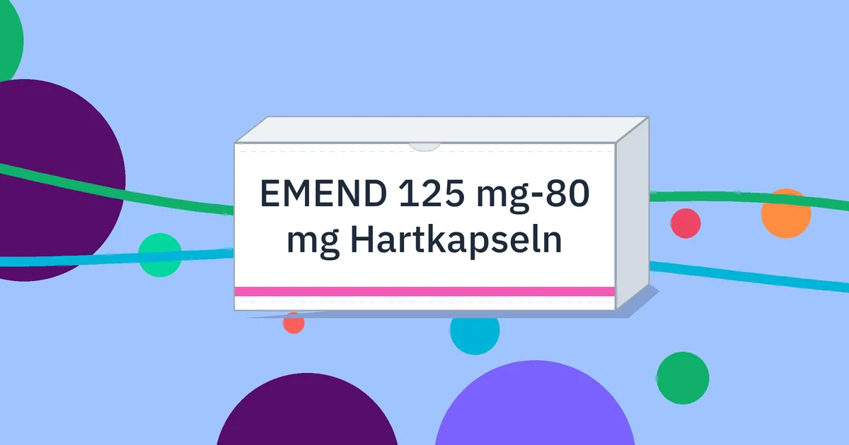 Symbolbild: Packung mit der Aufschrift EMEND 125 mg-80 mg Hartkapseln (PZN 12554413) – Verfügbarkeit und Bezug in Apotheken in Frankfurt am Main