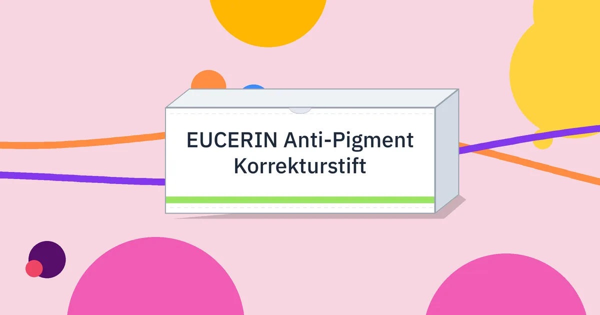 Symbolbild: Packung mit der Aufschrift EUCERIN Anti-Pigment Korrekturstift (PZN 14163912) – Verfügbarkeit und Bezug in Apotheken in Frankfurt am Main
