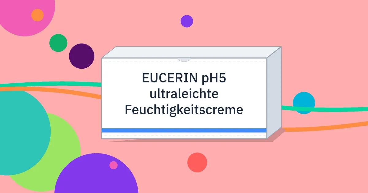 Symbolbild: Packung mit der Aufschrift EUCERIN pH5 ultraleichte Feuchtigkeitscreme (PZN 18099921) – Verfügbarkeit und Bezug in Apotheken in Frankfurt am Main