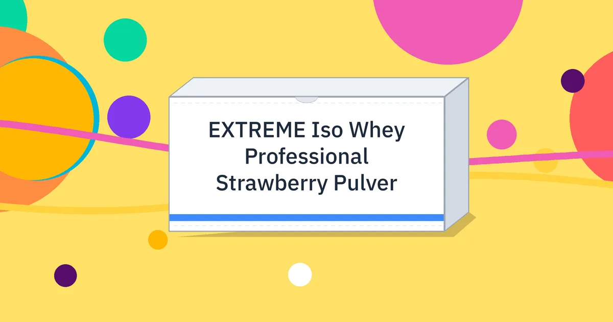 Symbolbild: Packung mit der Aufschrift EXTREME Iso Whey Professional Strawberry Pulver (PZN 02469089) – Verfügbarkeit und Bezug in Apotheken in Frankfurt am Main