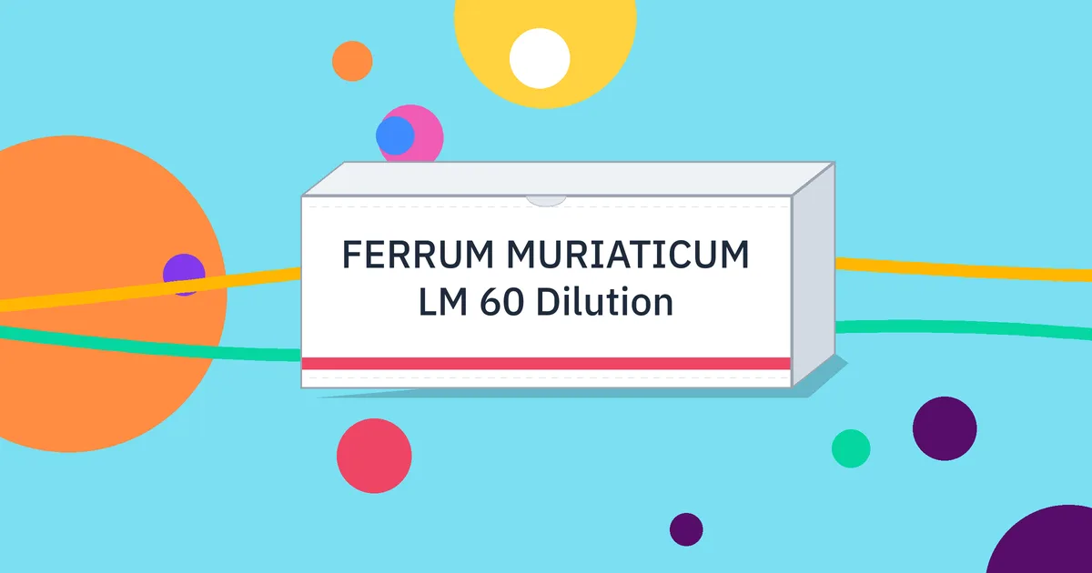 Symbolbild: Packung mit der Aufschrift FERRUM MURIATICUM LM 60 Dilution (PZN 12850991) – Verfügbarkeit und Bezug in Apotheken in Frankfurt am Main