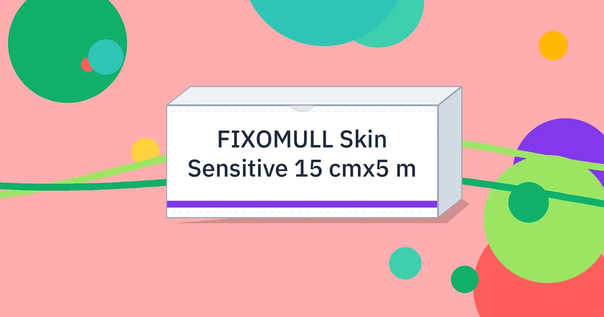 Symbolbild: Packung mit der Aufschrift FIXOMULL Skin Sensitive 15 cmx5 m (PZN 18363200) – Verfügbarkeit und Bezug in Apotheken in Frankfurt am Main