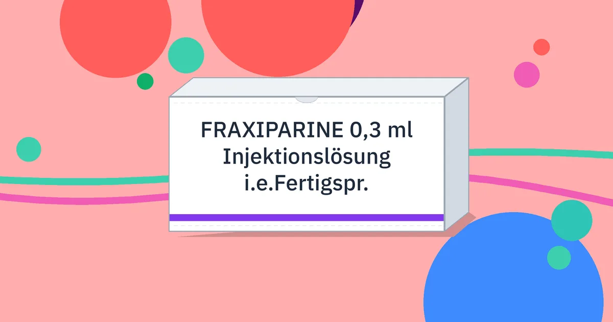 Symbolbild: Packung mit der Aufschrift FRAXIPARINE 0,3 ml Injektionslösung i.e.Fertigspr. (PZN 13652075) – Verfügbarkeit und Bezug in Apotheken in Frankfurt am Main