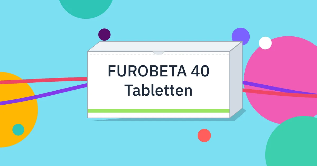 Symbolbild: Packung mit der Aufschrift FUROBETA 40 Tabletten (PZN 04967354) – Verfügbarkeit und Bezug in Apotheken in Frankfurt am Main