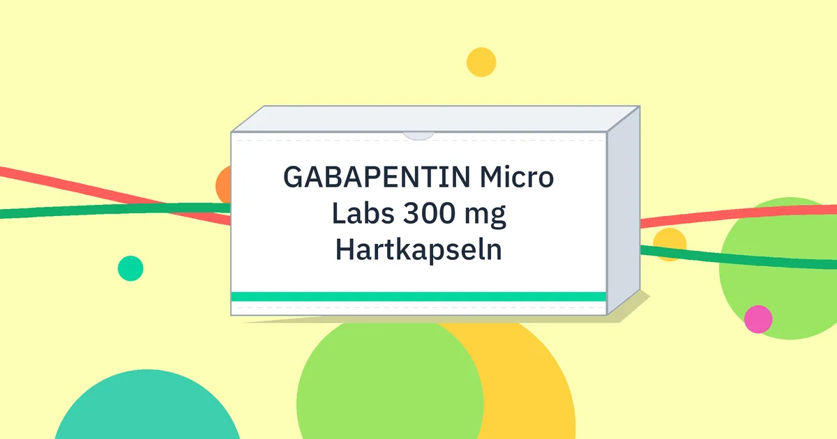 Symbolbild: Packung mit der Aufschrift GABAPENTIN Micro Labs 300 mg Hartkapseln (PZN 10517098) – Verfügbarkeit und Bezug in Apotheken in Frankfurt am Main
