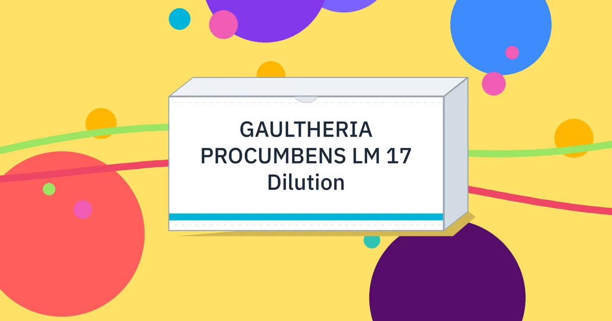 Symbolbild: Packung mit der Aufschrift GAULTHERIA PROCUMBENS LM 17 Dilution (PZN 13499024) – Verfügbarkeit und Bezug in Apotheken in Frankfurt am Main