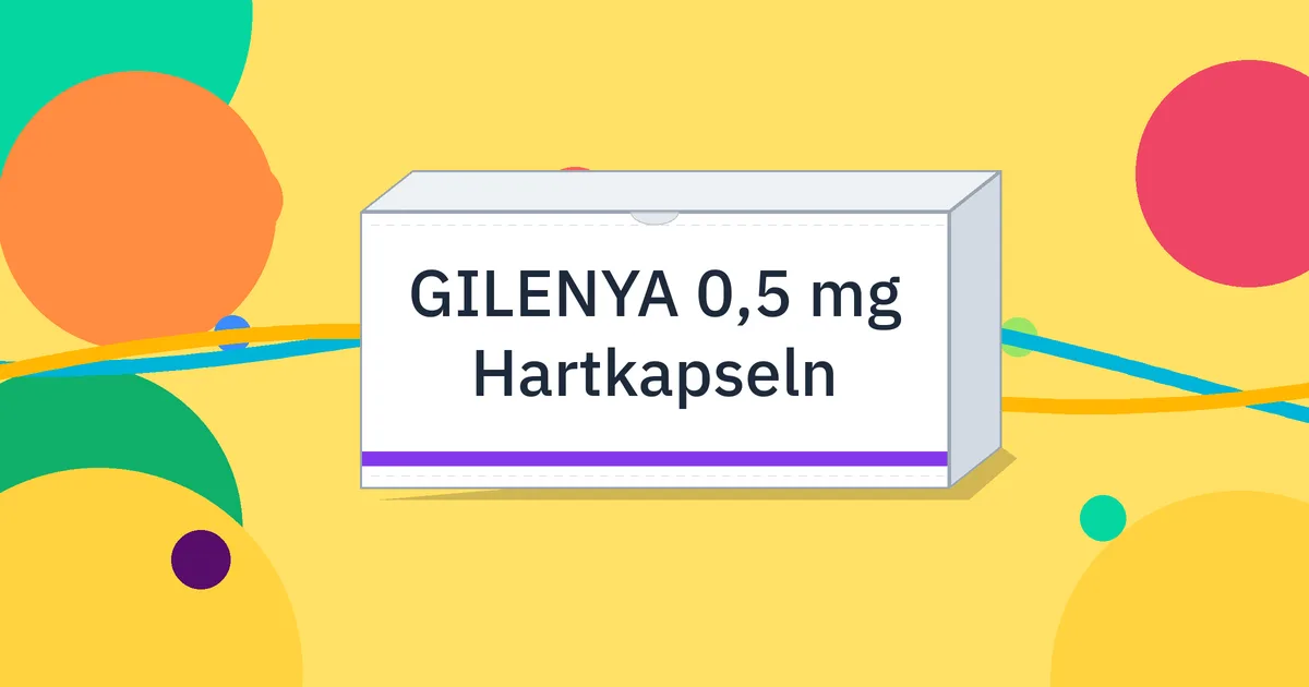 Symbolbild: Packung mit der Aufschrift GILENYA 0,5 mg Hartkapseln (PZN 17631124) – Verfügbarkeit und Bezug in Apotheken in Frankfurt am Main