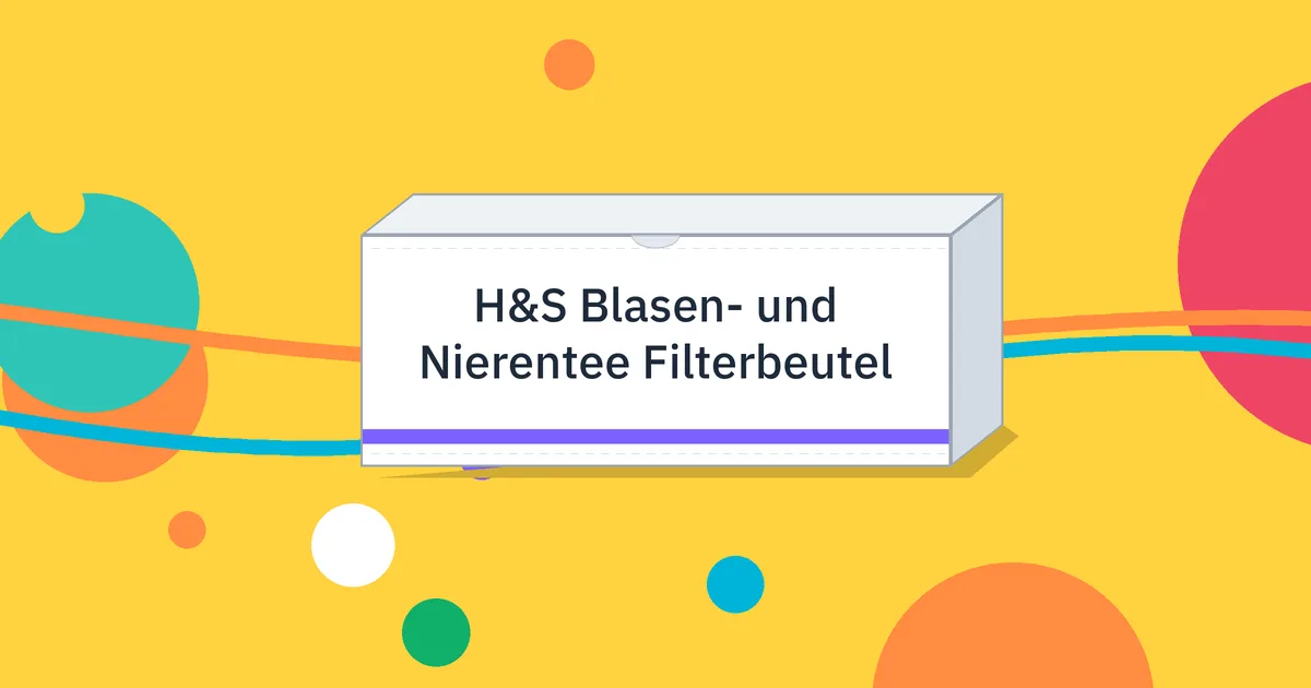 Symbolbild: Packung mit der Aufschrift H&S Blasen- und Nierentee Filterbeutel (PZN 00192761) – Verfügbarkeit und Bezug in Apotheken in Frankfurt am Main