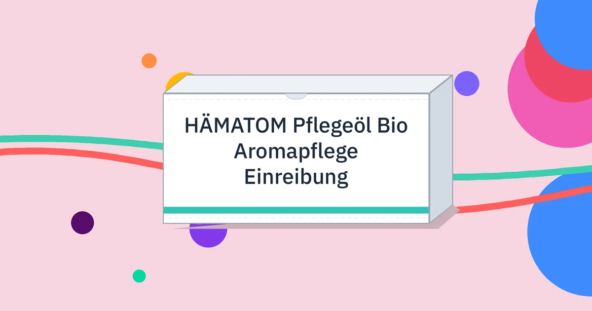 Symbolbild: Packung mit der Aufschrift HÄMATOM Pflegeöl Bio Aromapflege Einreibung (PZN 17231005) – Verfügbarkeit und Bezug in Apotheken in Frankfurt am Main