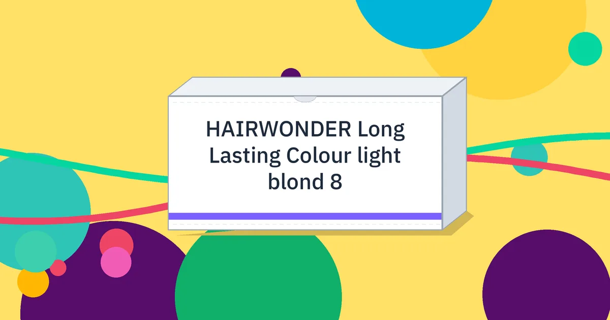 Symbolbild: Packung mit der Aufschrift HAIRWONDER Long Lasting Colour light blond 8 (PZN 20630418) – Verfügbarkeit und Bezug in Apotheken in Frankfurt am Main
