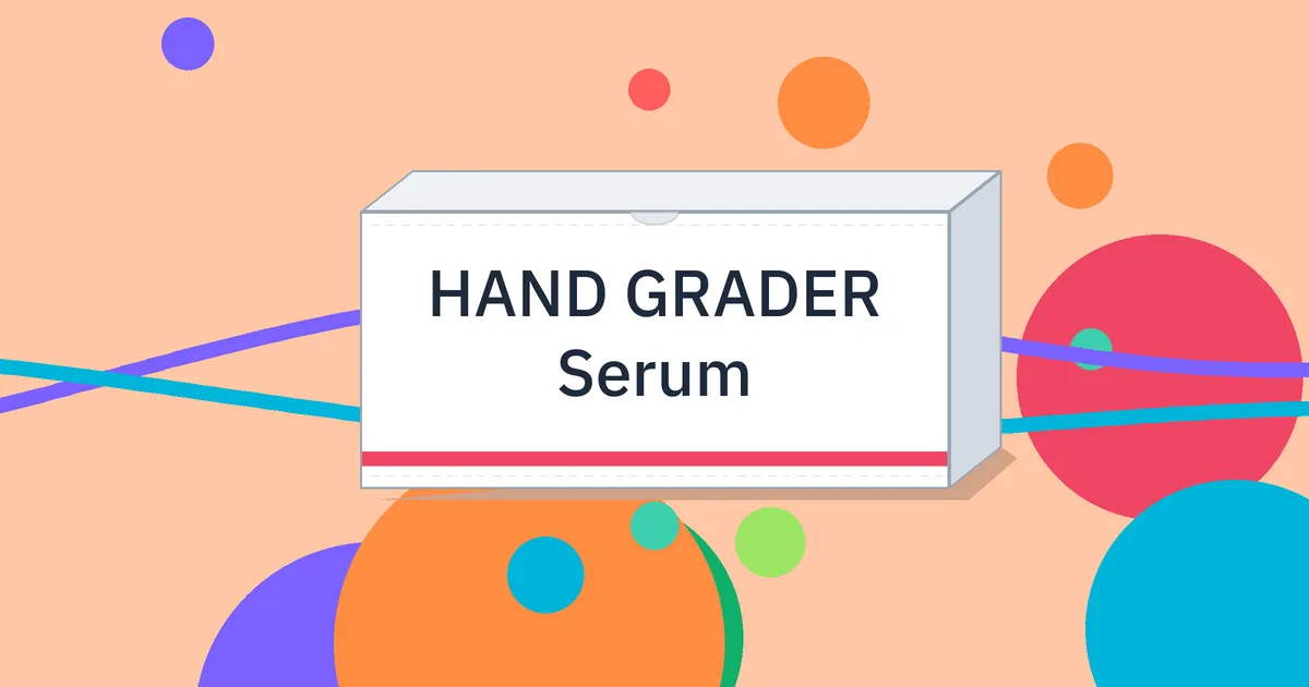 Symbolbild: Packung mit der Aufschrift HAND GRADER Serum (PZN 01117684) – Verfügbarkeit und Bezug in Apotheken in Frankfurt am Main